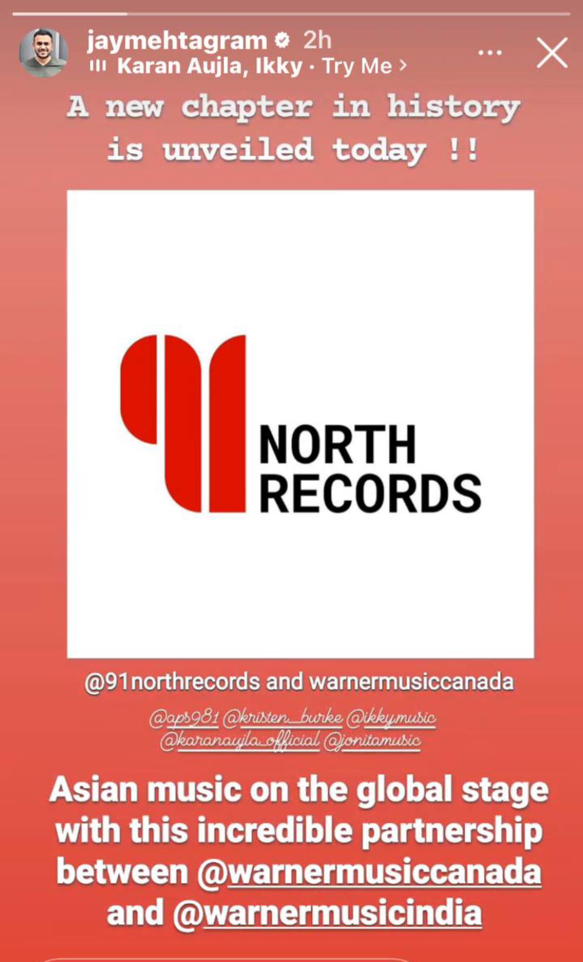 Karan Aujla and Ikky Sign To 91 NORTH RECORDS