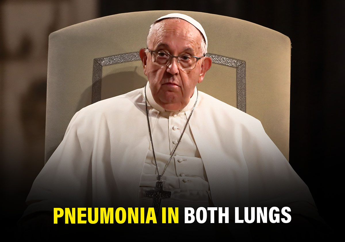 Pope Francis Diagnosed With Pneumonia In Both Lungs, Vatican Confirms Stable Condition