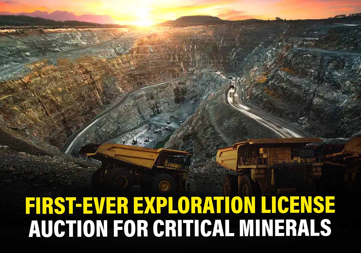 India Launches First-Ever Exploration License Auction for Critical Minerals